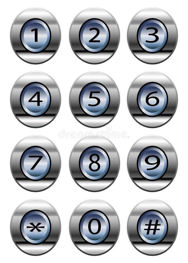 Phone Dial Pad stock vector. Illustration of shine, dial - 28083702