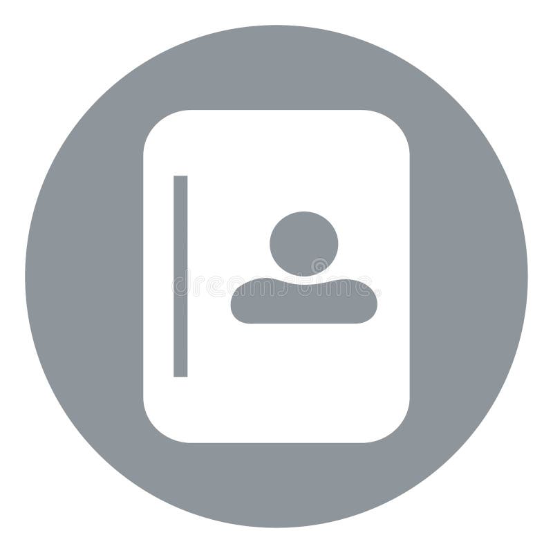 Phone diary, icon icon stock vector. Illustration of bookmark - 259788012