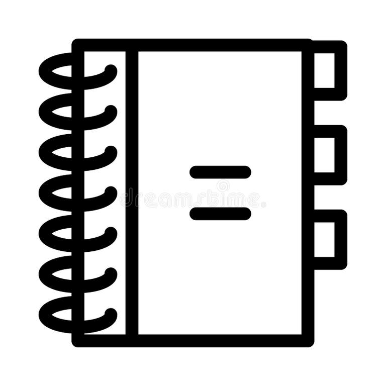 Phone diary icon stock illustration. Illustration of address - 100519470