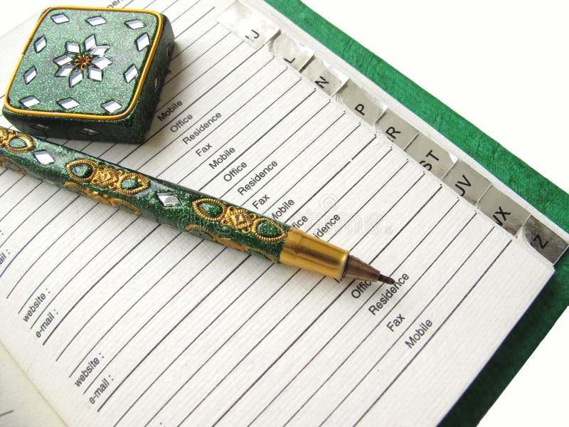 Phone and the diary stock image. Image of white, telephone - 7894821