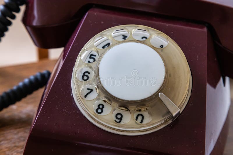 Phone with Disk Dialing. Means of Communication Stock Image - Image of ...