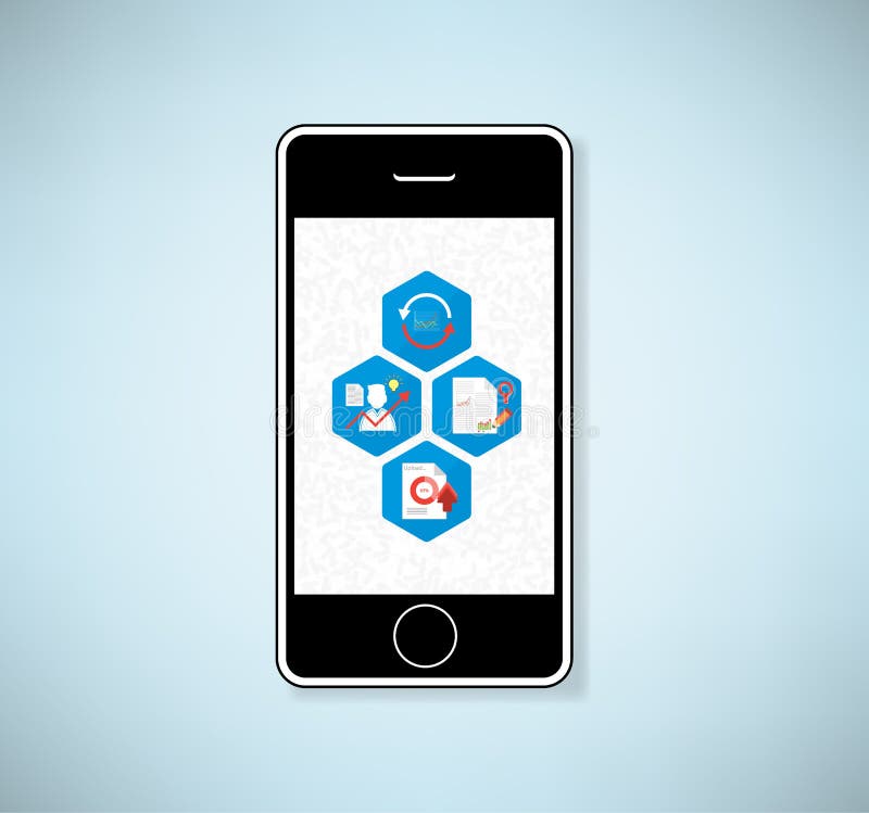 Phone Document Icon, Vector Stock Illustration - Illustration of folder ...