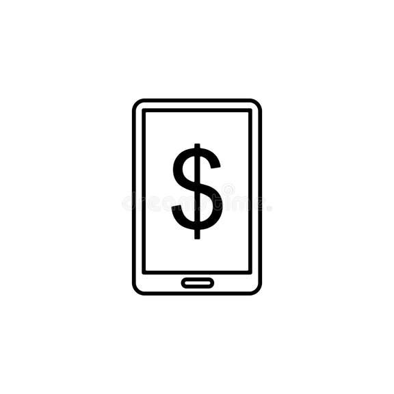 Phone Dollar Icon. Element of Finance for Mobile Concept and Web Apps ...