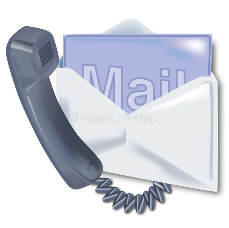 Phone Email Icon Logos Vector Stock Vector - Illustration of media ...