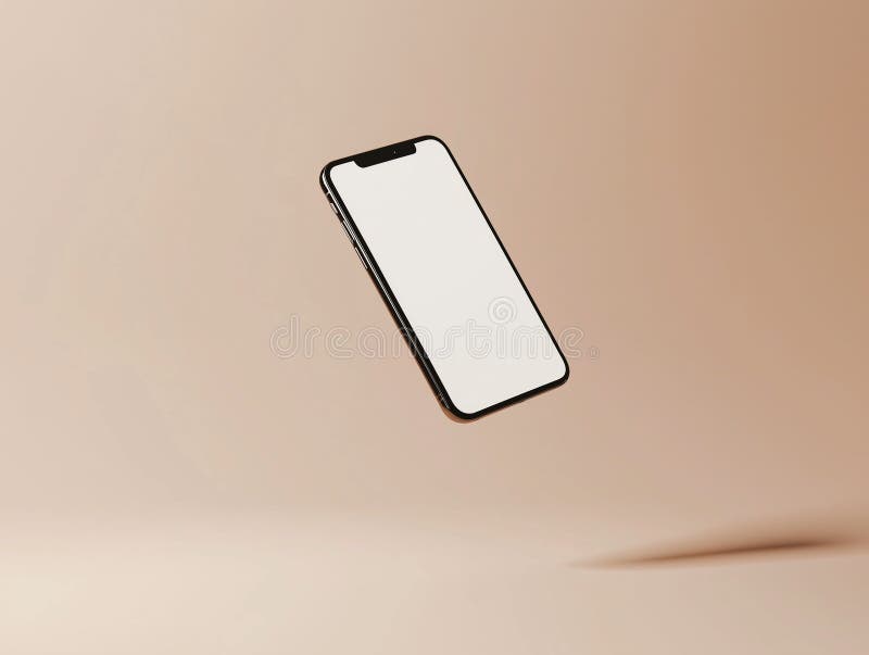 Phone with an Empty Screen. Ideal for UI/UX Design and Mobile App ...