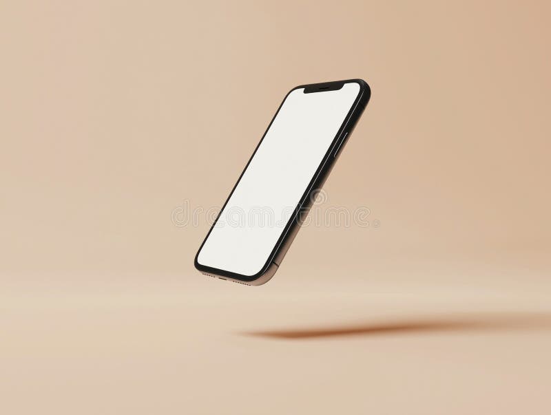 Phone with an Empty Screen. Ideal for UI/UX Design and Mobile App ...