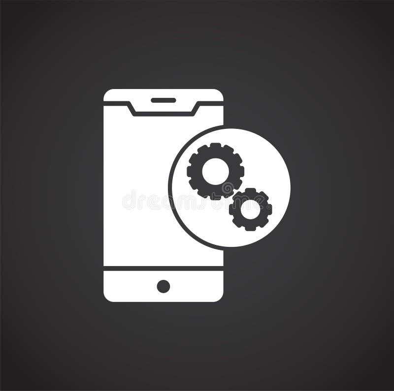 Phone Fix Related Icon on Background for Graphic and Web Design ...