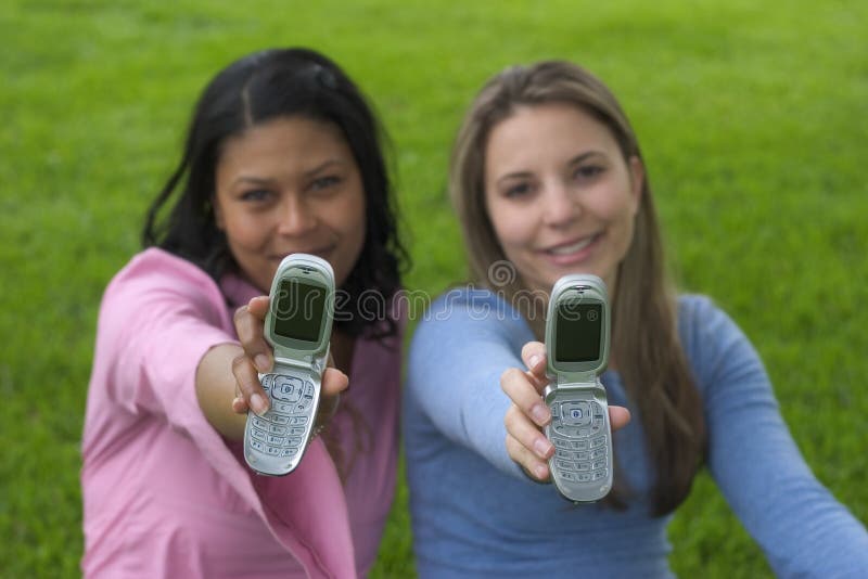 Phone Friends stock image. Image of ethnic, teen, teens - 71441