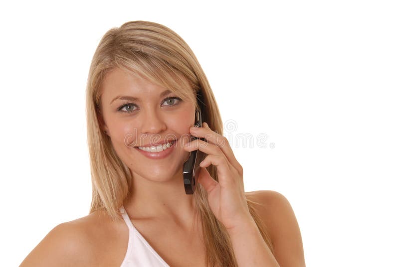Phone Girl stock image. Image of hazel, gorgeous, stunning - 990895