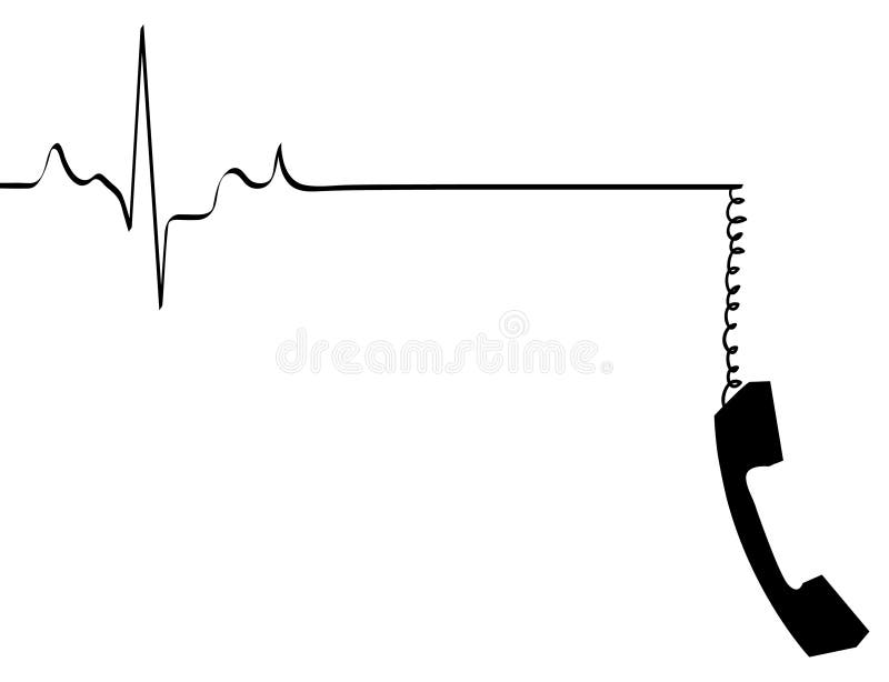 Phone going dead stock vector. Illustration of dangling - 5340972