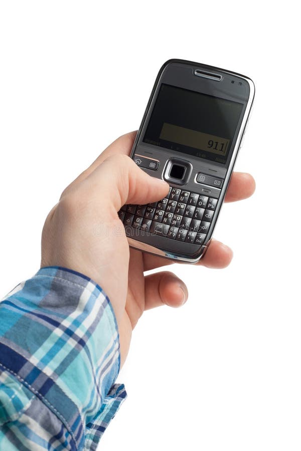 Blackberry Cell Phone in Hand Stock Image - Image of blackberry ...