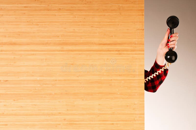 Phone in hand stock image. Image of handset, contact - 81701047