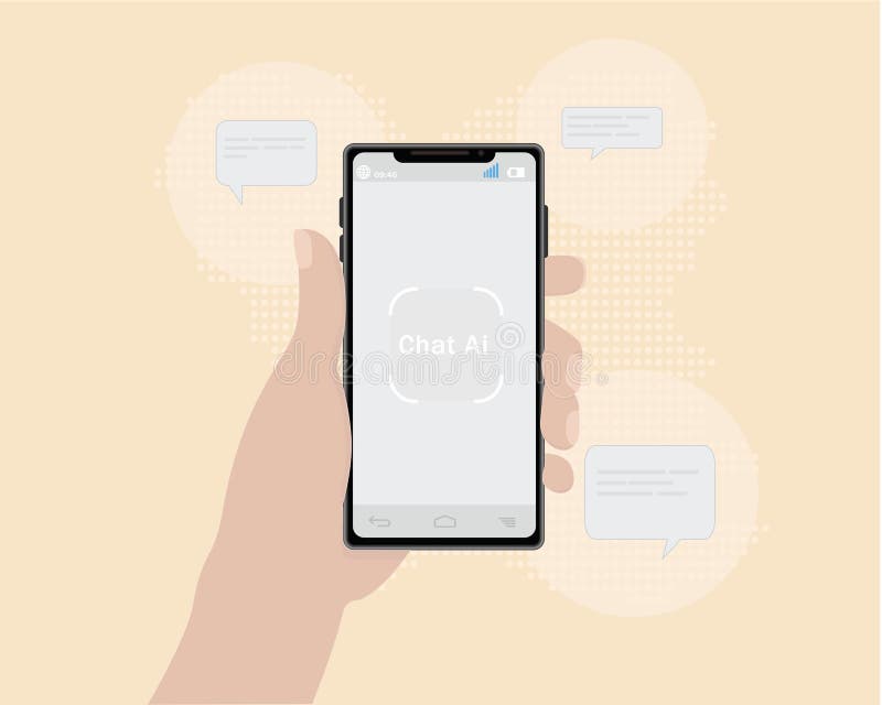 Phone in Hand Chat with Messages Communication Discussion Chat Ai Order ...
