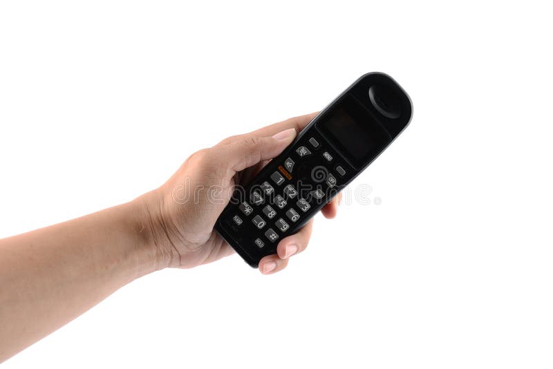 Phone in hand stock photo. Image of mobile, empty, modern - 41687526