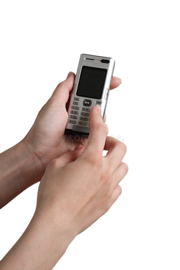 Phone in hands stock image. Image of condition, elegance - 4997527