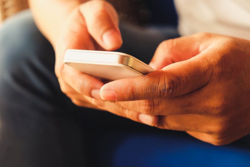 Phone on hands. stock image. Image of device, media - 138550567