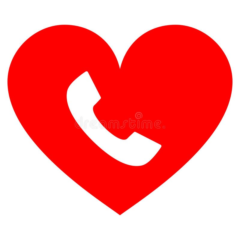 Phone Heart Icon - Vector Triangle Mesh Stock Vector - Illustration of ...