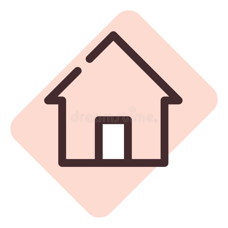 Phone home, icon stock vector. Illustration of interface - 259394972