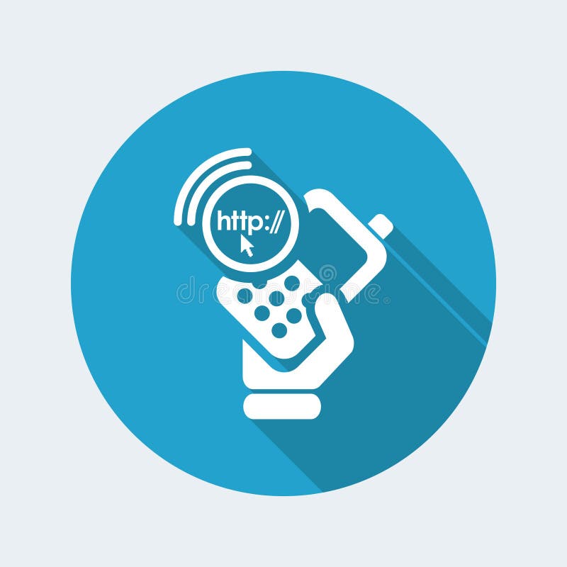Phone http icon stock vector. Illustration of cellulare - 96395363