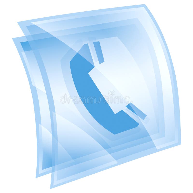 Phone icon blue stock illustration. Illustration of center - 294235769