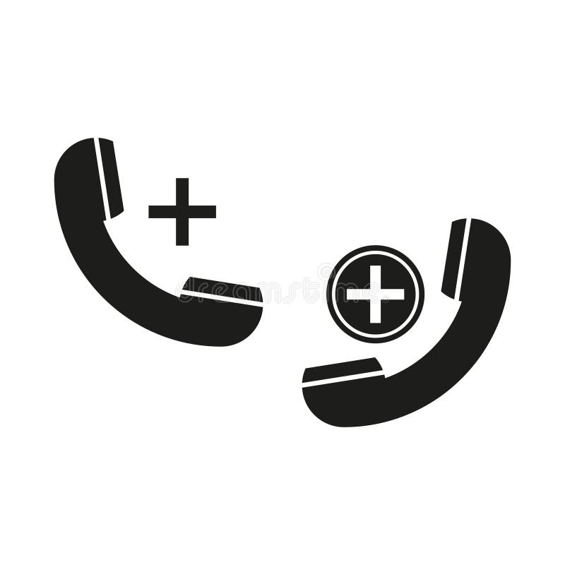 Phone Icon Design. Add Contact Symbol. Simple Communication Icons ...