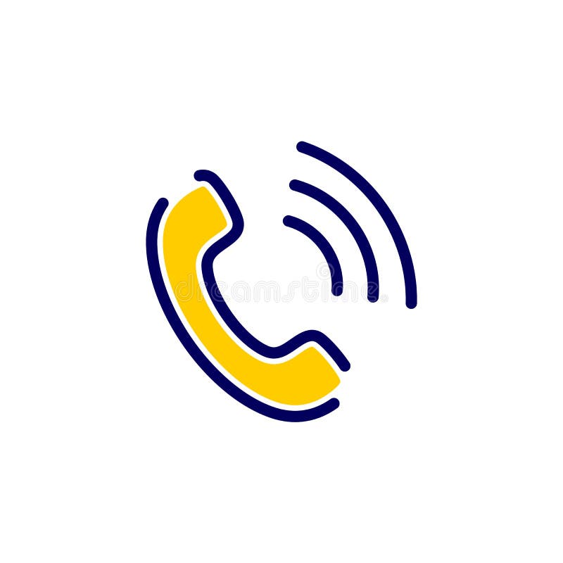 Phone Icon. Flat Phone Sign Isolated Stock Vector - Illustration of ...