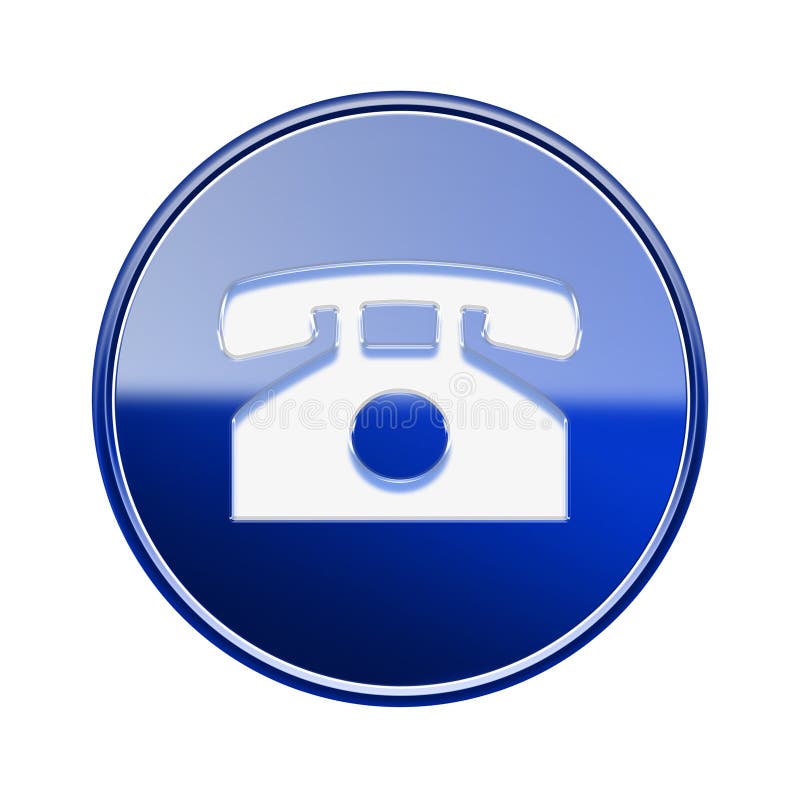 Phone icon glossy blue. stock illustration. Illustration of aqua ...