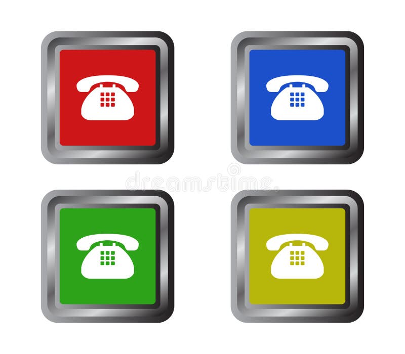 Phone Icon Illustrated in Vector on White Background Stock Illustration ...