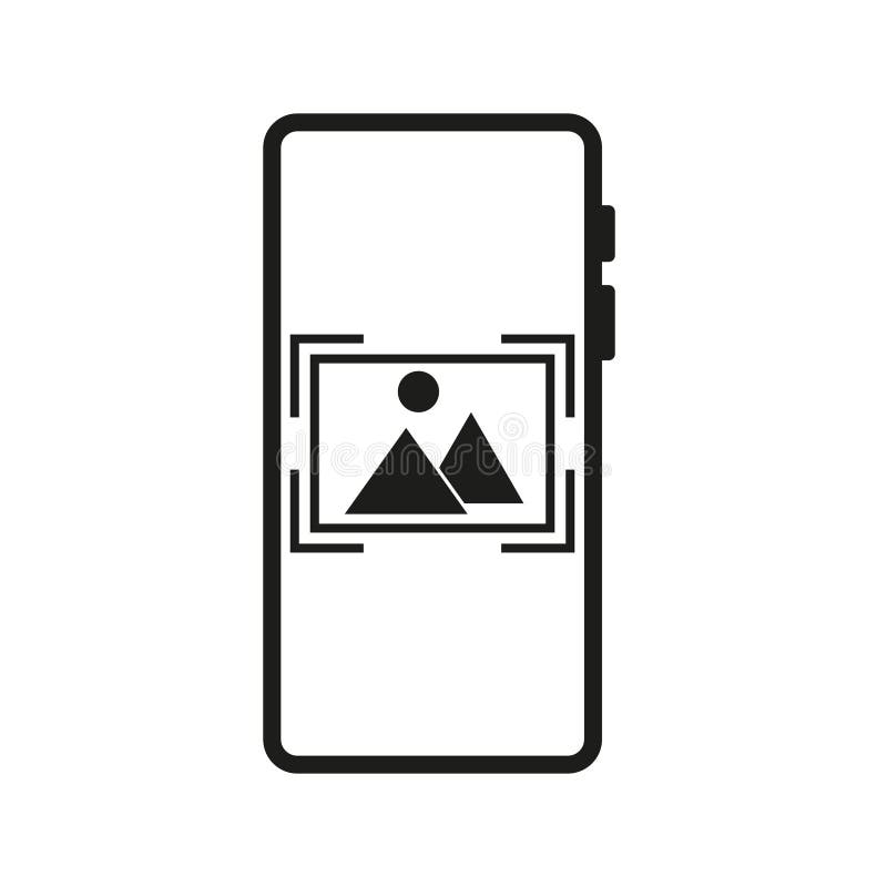 Phone Icon in Marker. Geolocation Phone Symbol. Black Outline Shape ...