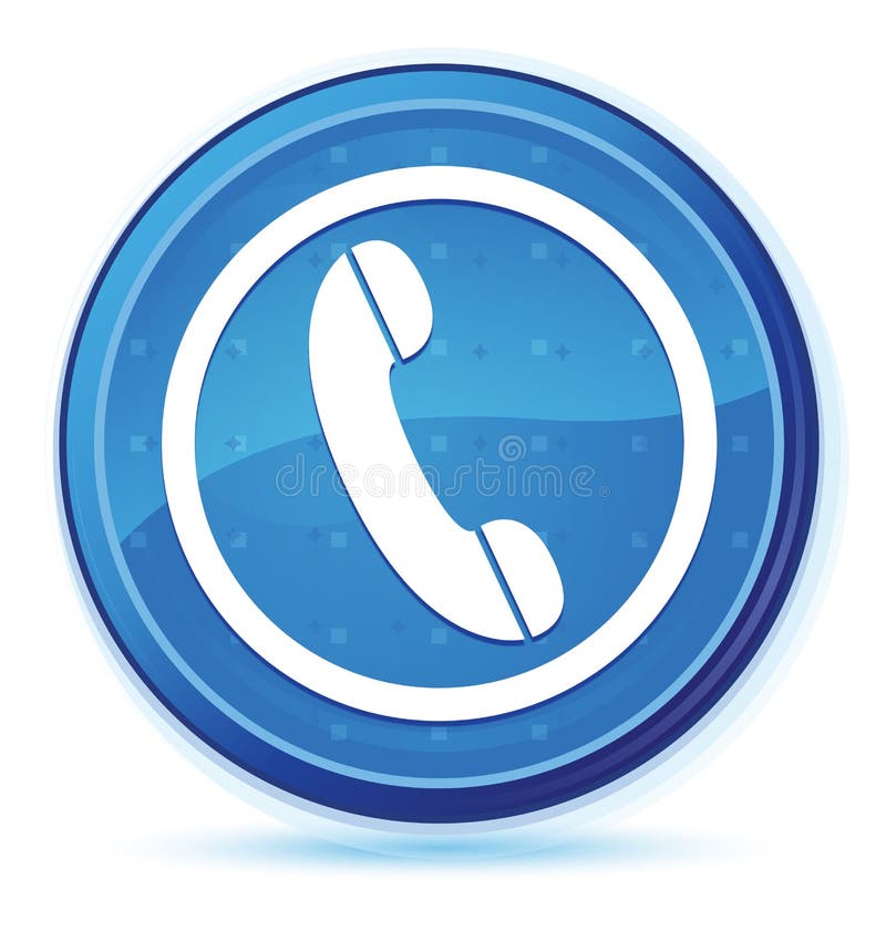 Phone Icon Midnight Blue Prime Round Button Stock Vector - Illustration ...