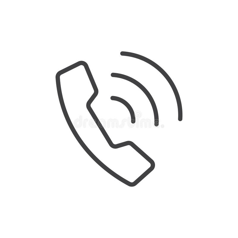 Phone Icon Set. Ringing Phone Vector Symbol. Support Phone Sign Stock ...