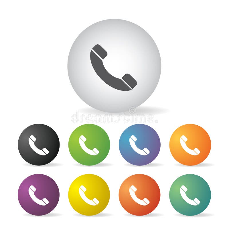Phone icon set stock vector. Illustration of internet - 89764828