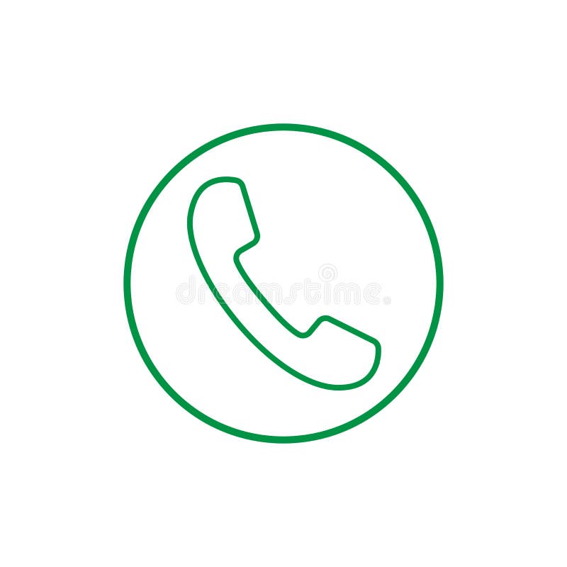 Phone Icon, Sign. Handset. Vector Illustration. Flat Design. Stock ...