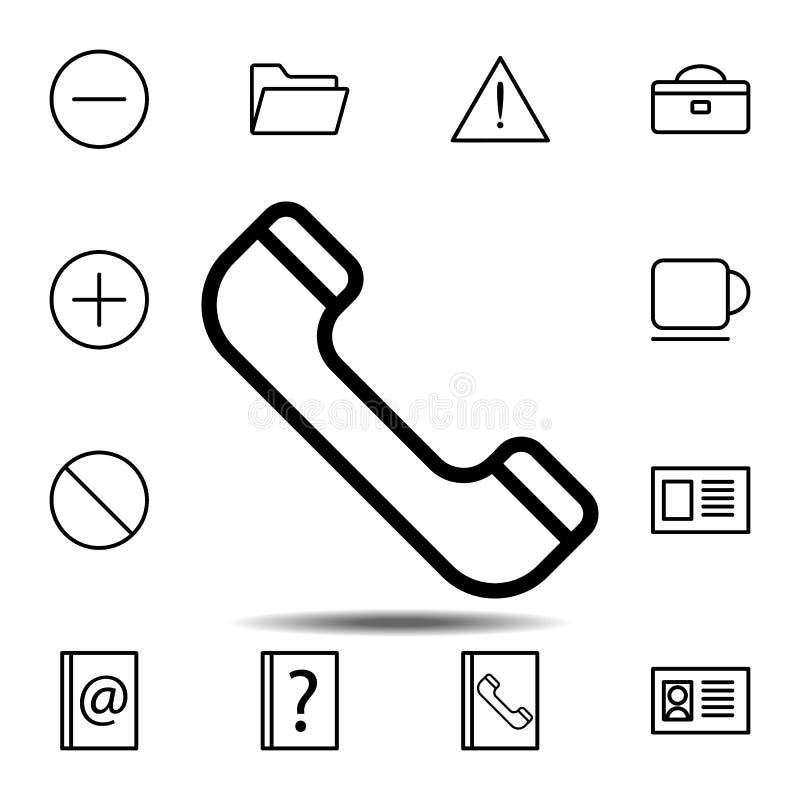 Phone Icon. Simple Thin Line, Outline Vector Element of Minimalistic, Web Icons Set for UI and ...