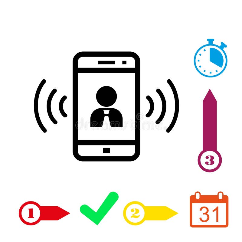 Phone Icon Stock Vector Illustration Flat Design Stock Vector ...