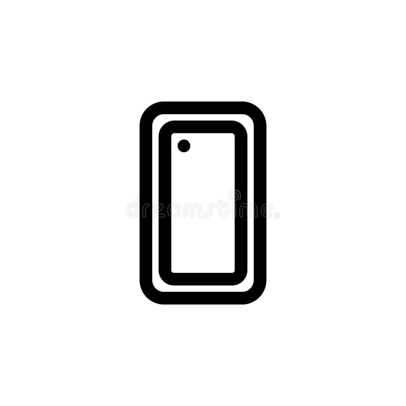 Phone Icon stock vector. Illustration of mobile, outline - 181931058