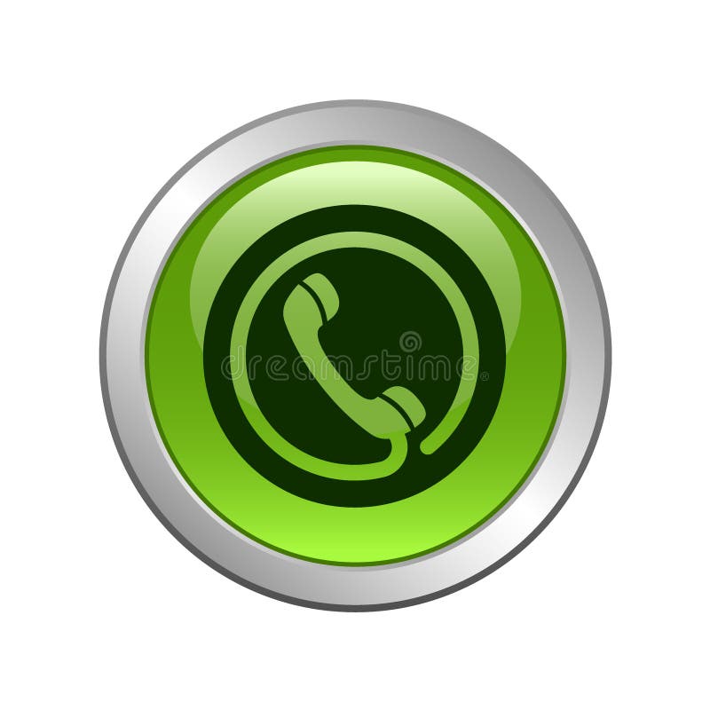 Phone Icon Toll Free Button Stock Vector - Illustration of clipart ...
