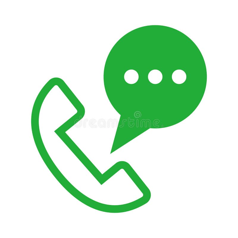 Phone Icon and Message Icon. Vectors. Stock Vector - Illustration of ...