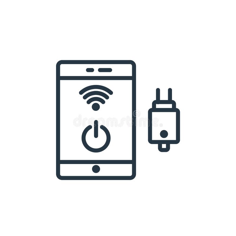 Phone Icon Vector from General Concept. Thin Line Illustration of Phone ...