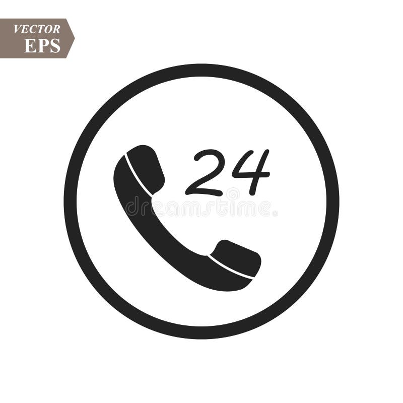 24 Hour Phone Icon Stock Illustrations – 3,847 24 Hour Phone Icon Stock ...