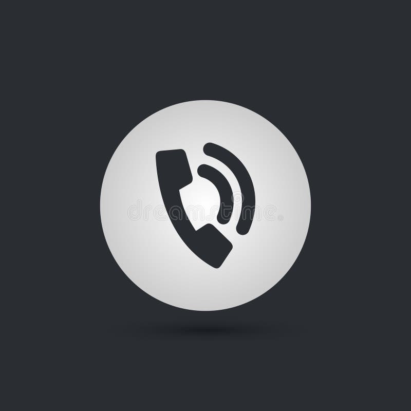 Phone Call Icon Set with Green Call Out Button and Red Hang Up Button ...