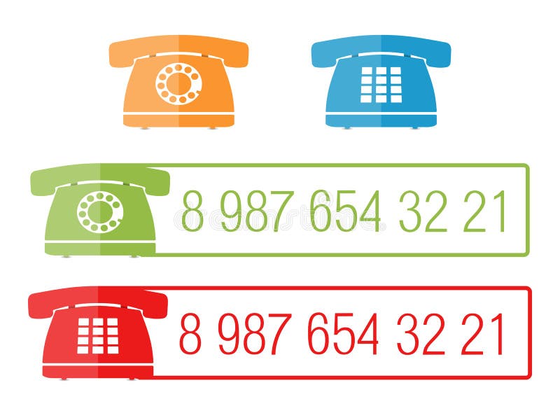 Phone Icons stock vector. Illustration of call, color - 42672491