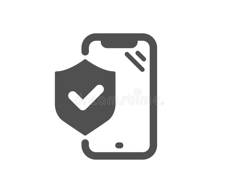 Phone Insurance Hand Icon. Risk Coverage Sign. Vector Stock Vector ...