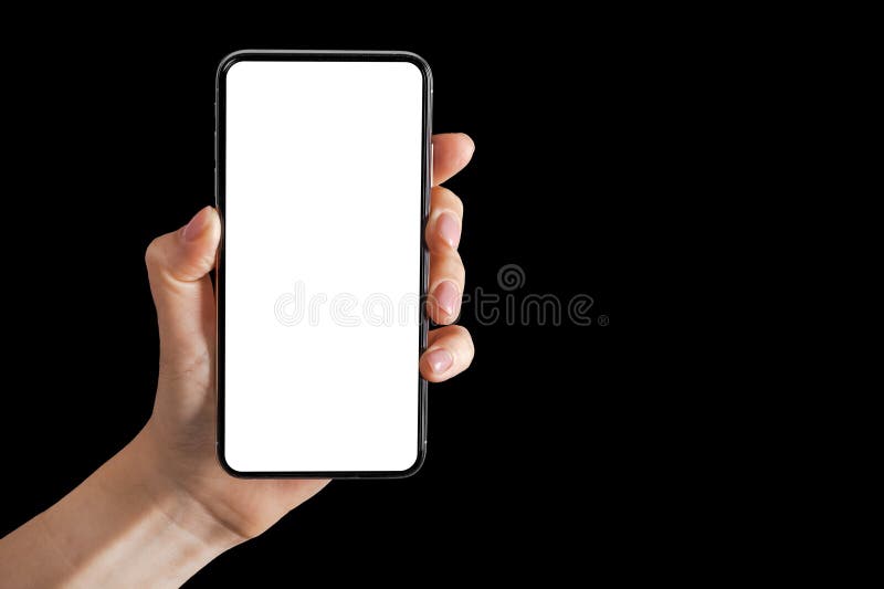 Phone Advertisement on the Png Backgrounds Stock Photo - Image of ...