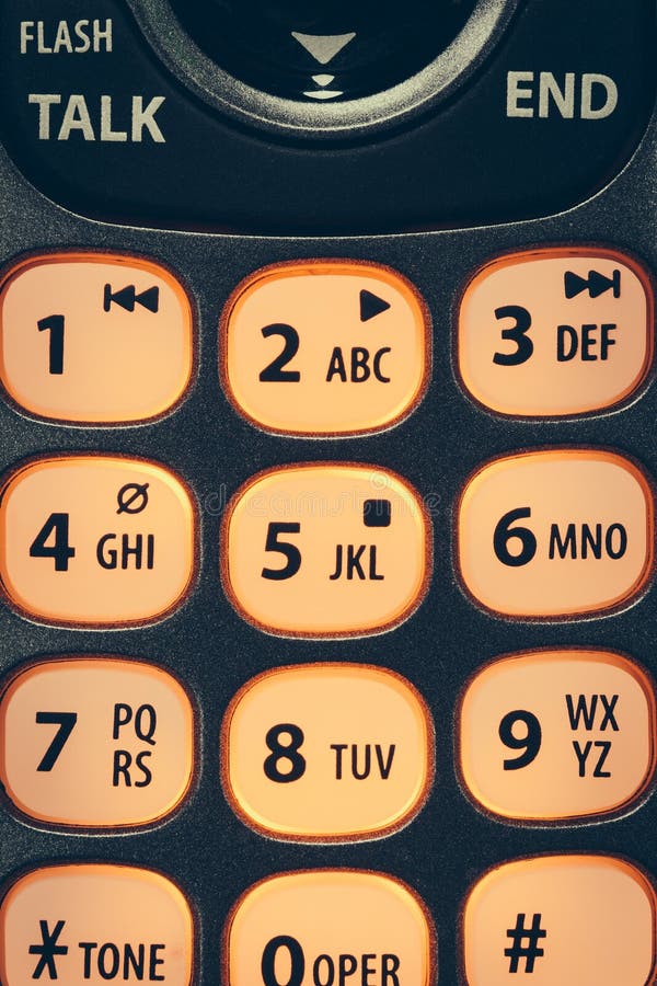 Phone Key Pad, close up stock photo. Image of cordless - 36505688