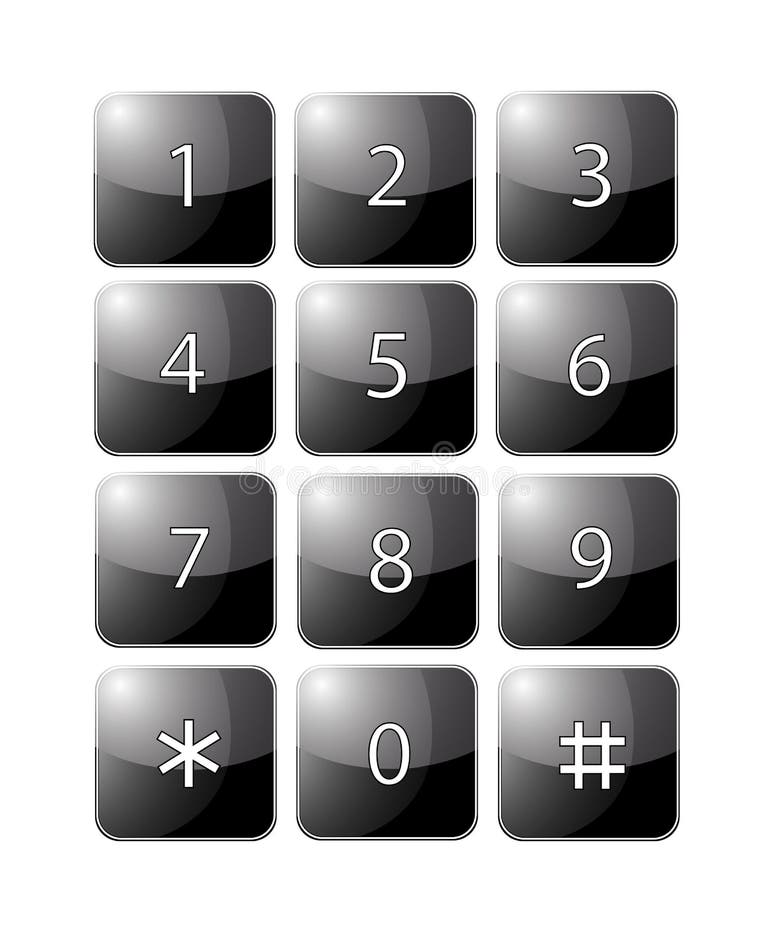 Black Vector Phone Keyboard Stock Illustrations – 3,817 Black Vector ...