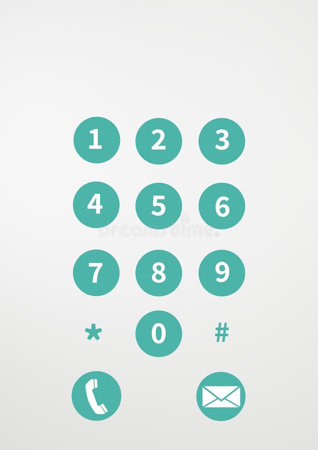 Phone keyboard interface stock illustration. Illustration of shot ...