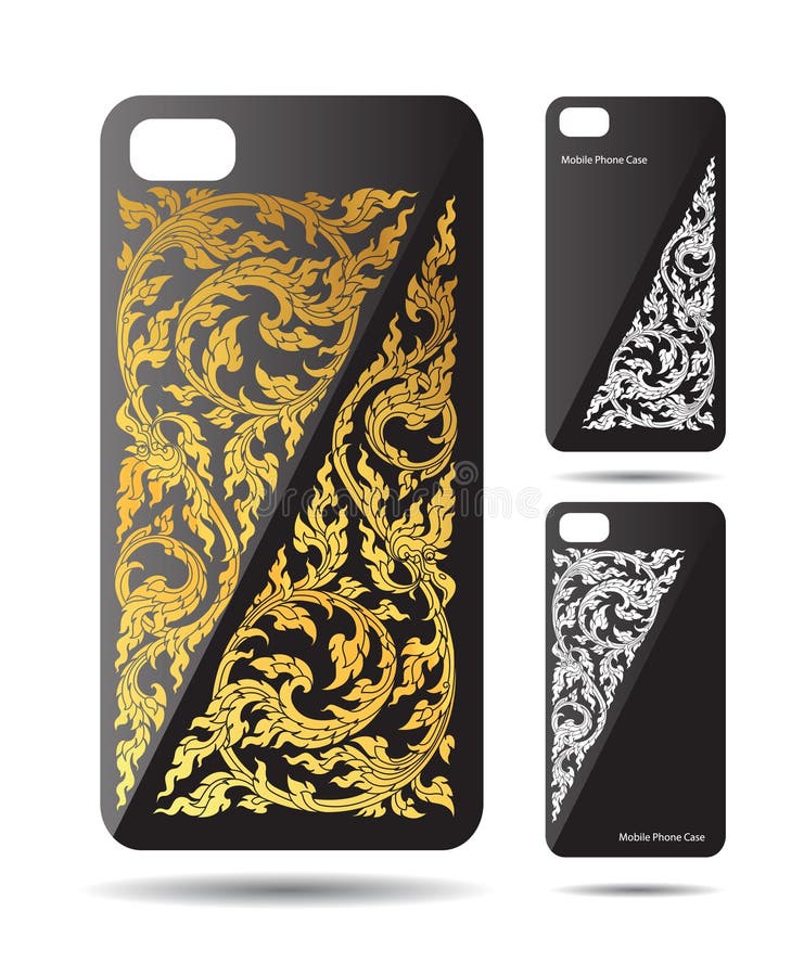 Phone Line Thai Cover Vector Illustration Stock Vector - Illustration ...