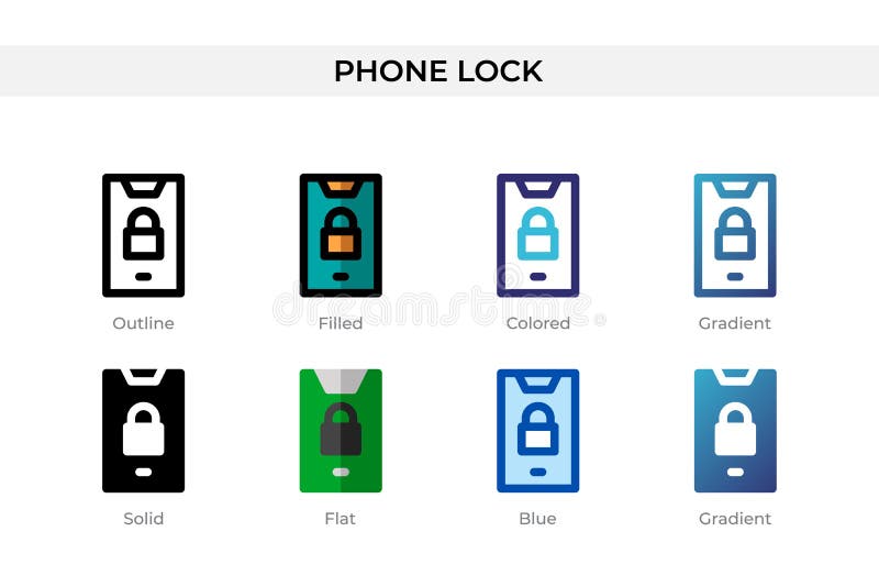 Lock Icons in Different Style. Lock Icons. Different Style Icons Set ...