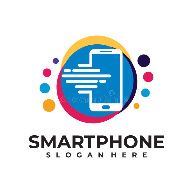 Phone Logo Vector Design Template Stock Vector - Illustration of ...